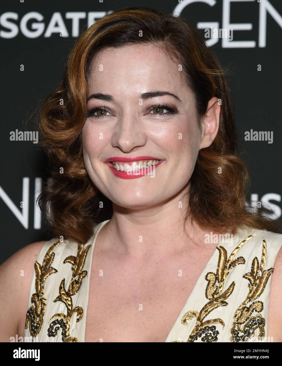 Actress Laura Michelle Kelly attends the premiere of "Genius" at the ...