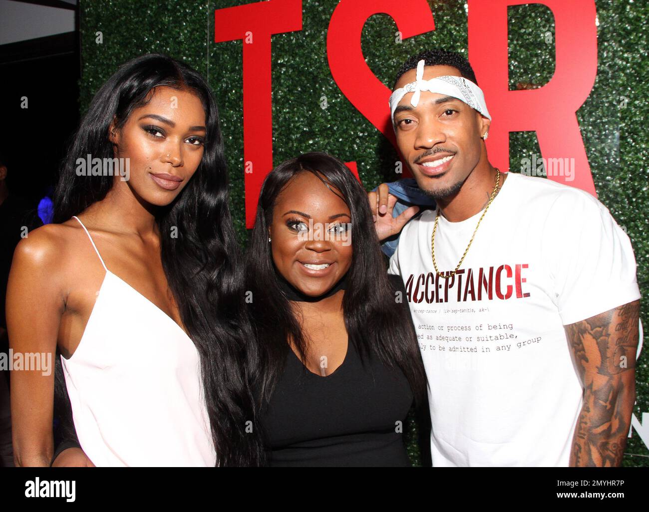 From left, supermodel Jessica White, TSR founder Angelica Nwandu and ...