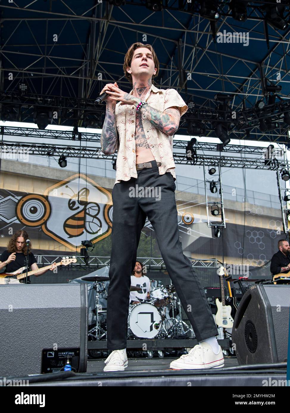 Jesse Rutherford of The Neighbourhood performs at Bunbury Music ...
