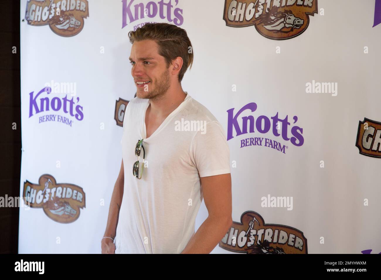 Dominic Sherwood arrives at the event to celebrate the return of the ...