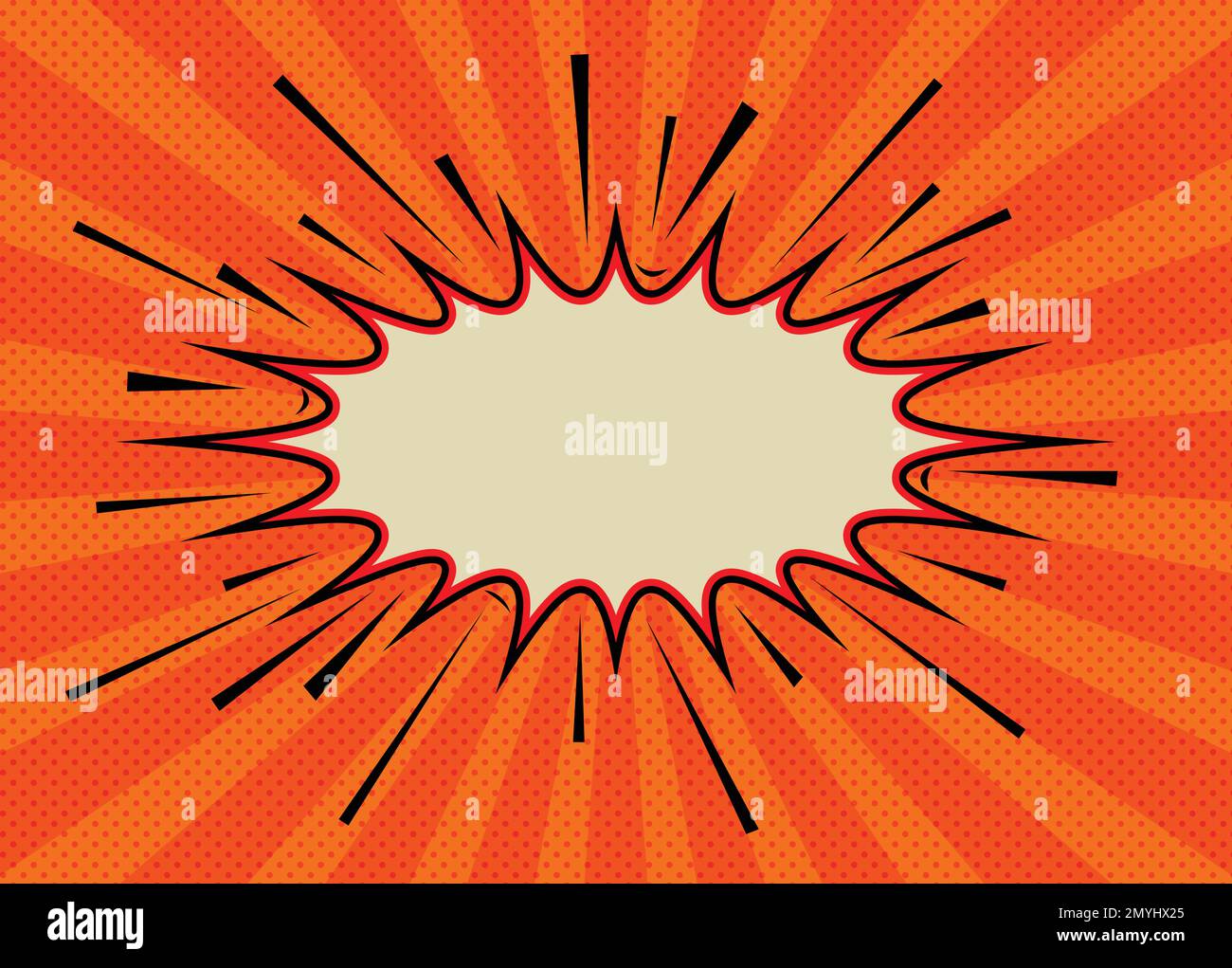 Empty Cartoon comic speech. pop art retro comic style - stock vector ...