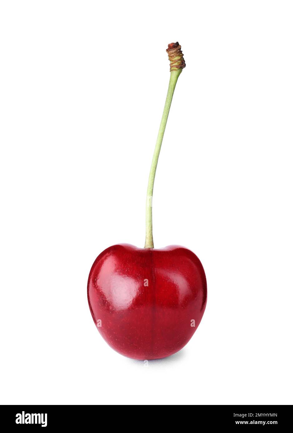 Delicious fresh ripe cherry isolated on white Stock Photo - Alamy