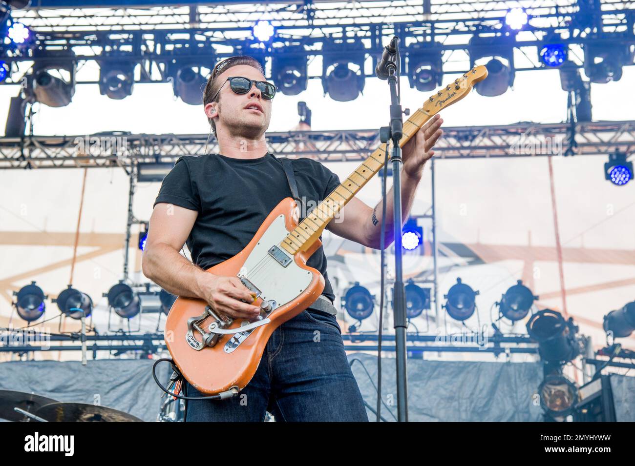 Chase Simpson of The Shelters performs at Bunbury Music Festival at ...