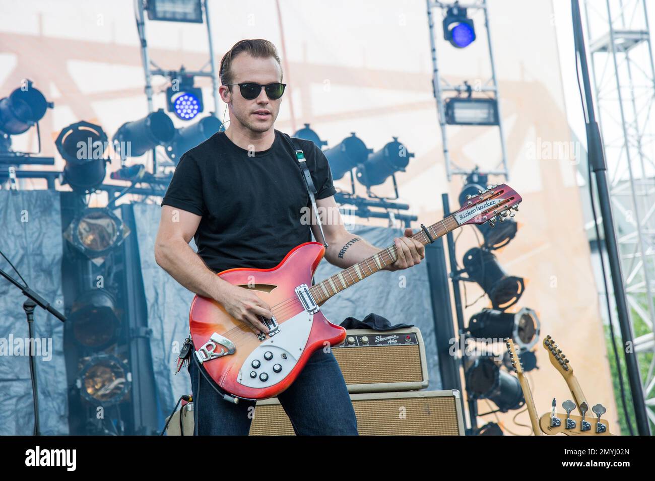 Chase Simpson of The Shelters performs at Bunbury Music Festival at ...