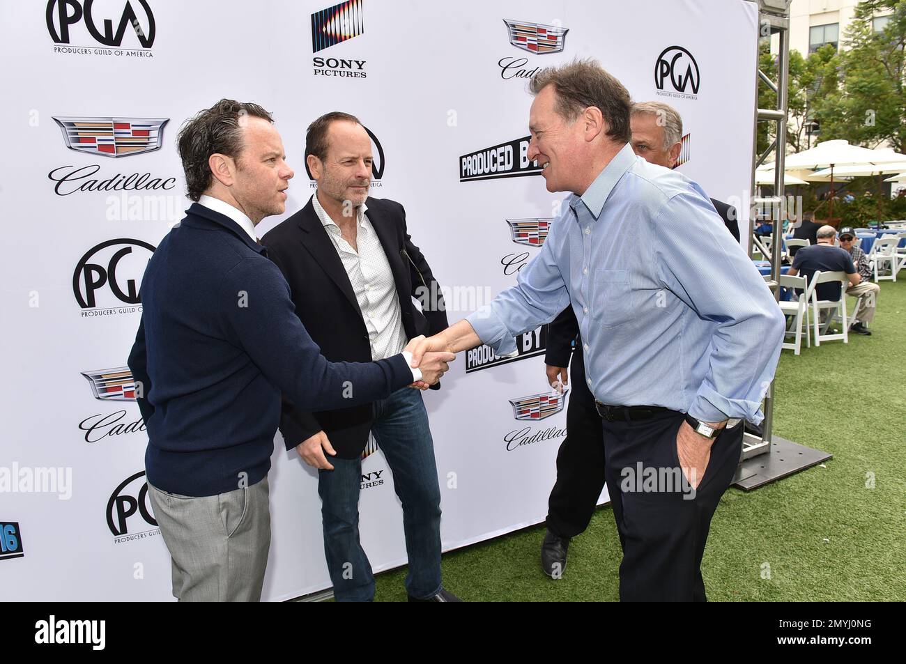 From left, John Landraf, Noah Hawley, Gary Luchessi and Vance Van ...