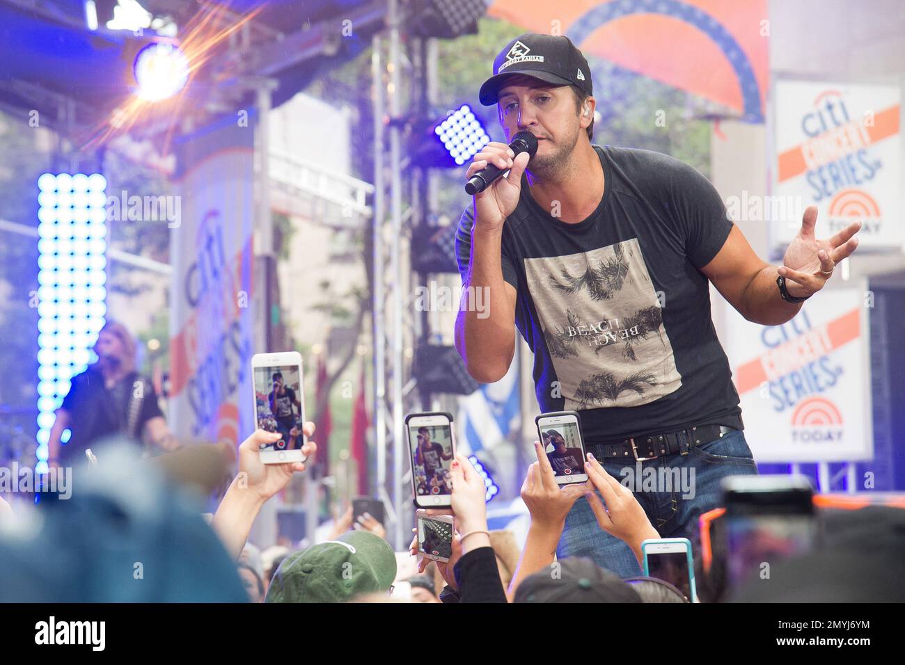 Luke Bryan performs on NBC's "Today" show at Rockefeller Plaza on ...
