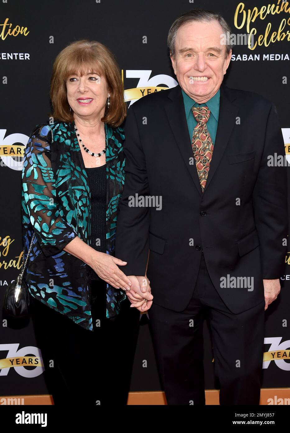 Teresa Modnick, left, and Jerry Mathers arrive at the Television ...