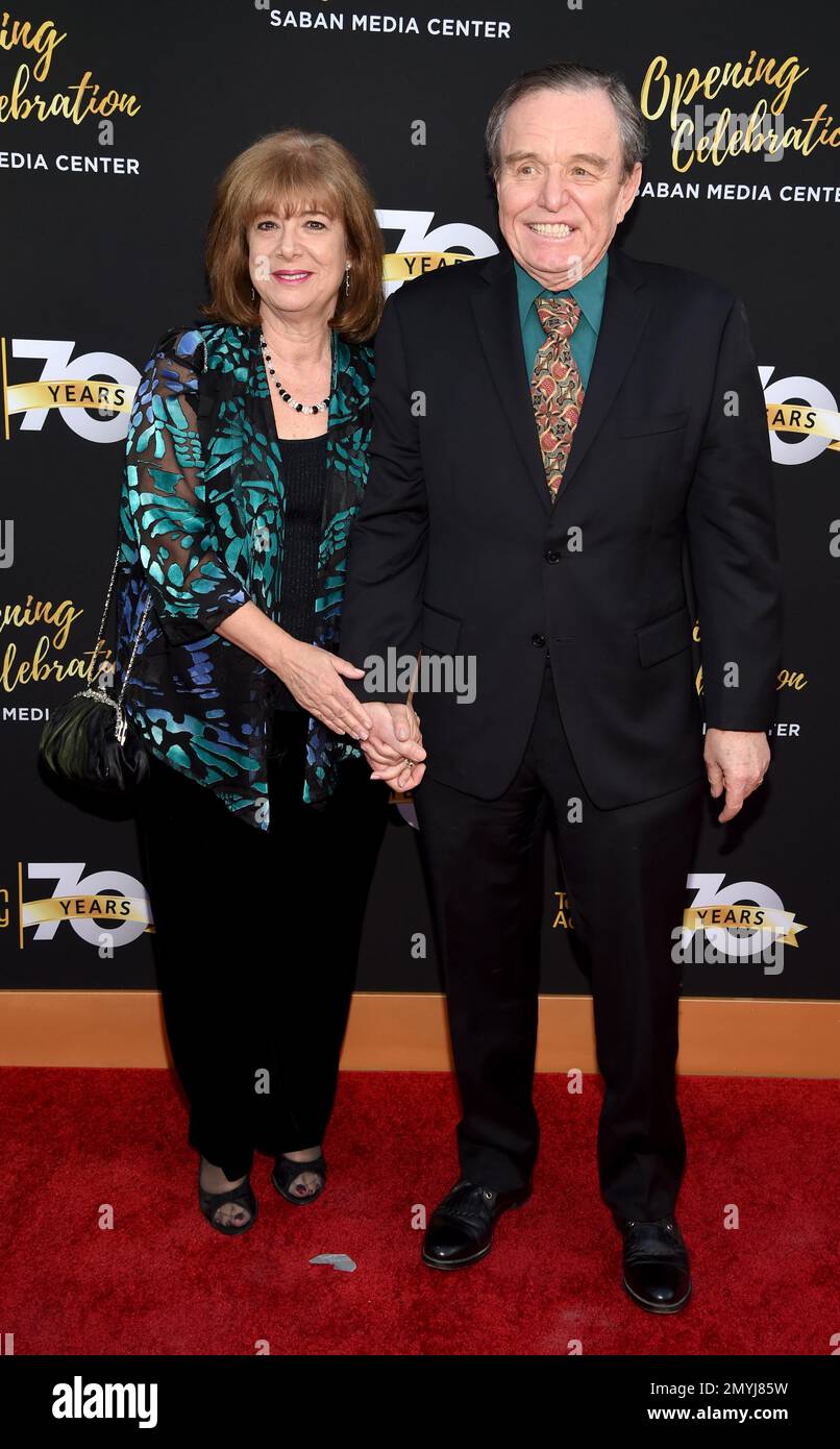 Teresa Modnick, left, and Jerry Mathers arrive at the Television ...