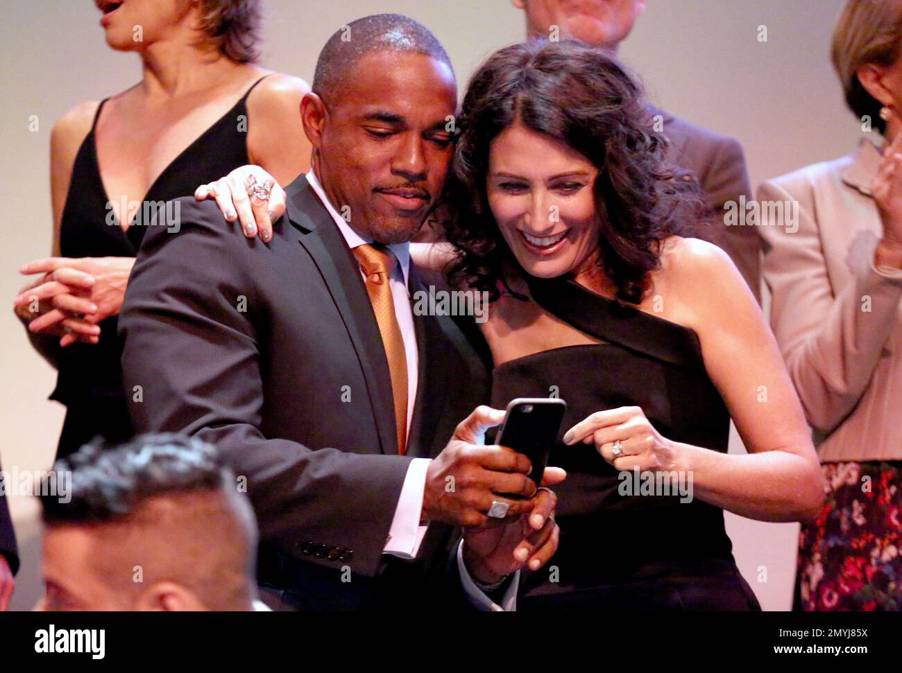 EXCLUSIVE - Jason Winston George, left, and Lisa Edelstein at the ...