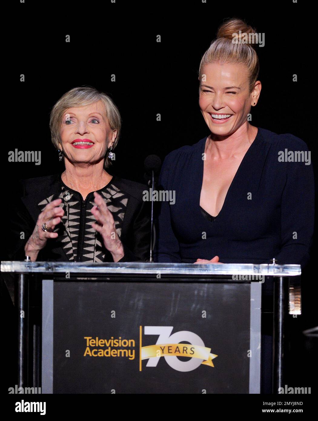 EXCLUSIVE - Florence Henderson, left, and Chelsea Handler speak at the ...
