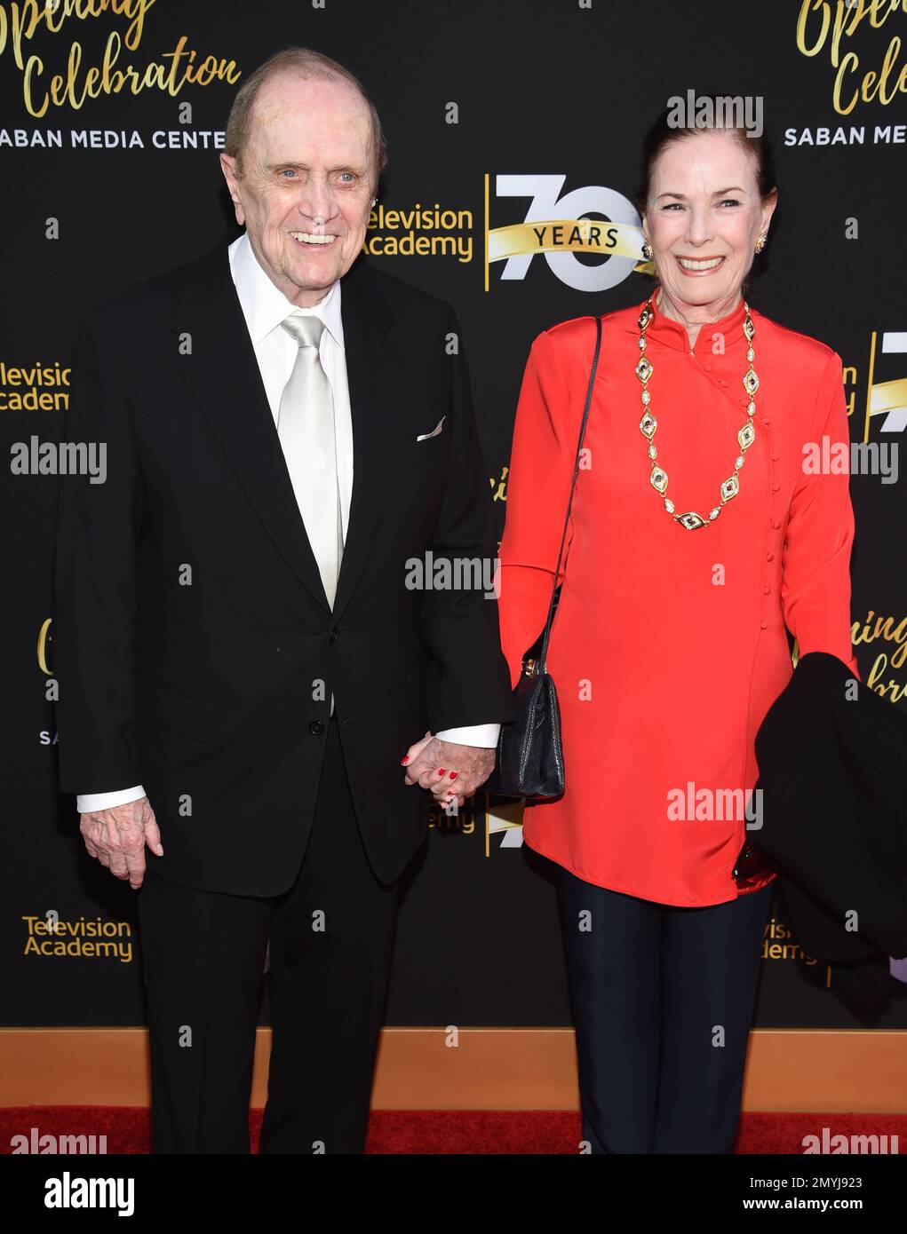 Bob Newhart, and Ginny Newhart arrive at the Television Academy’s 70th ...