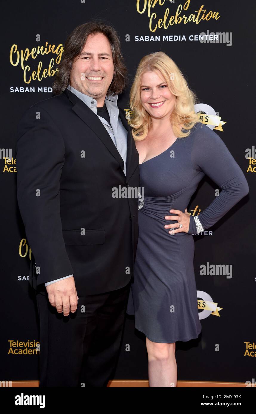 Paul Overacker, left, and Marjorie Dehey arrive at the Television ...