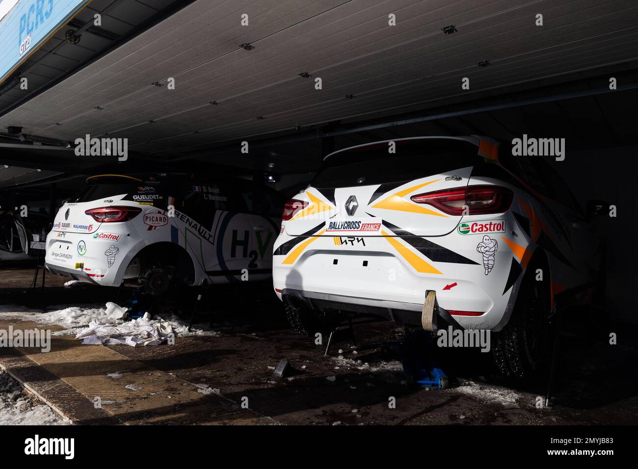 paddock castrol michelin during the 2023 Clio Ice Trophy 2023 - GSeries ...