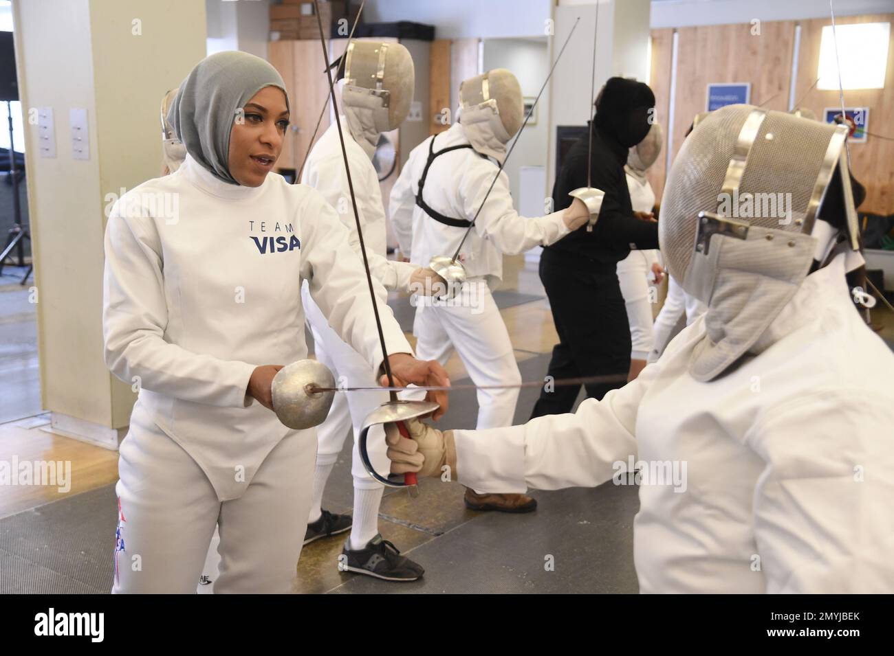 IMAGE DISTRIBUTED FOR VISA - Team Visa athlete Ibtihaj Muhammad leads ...