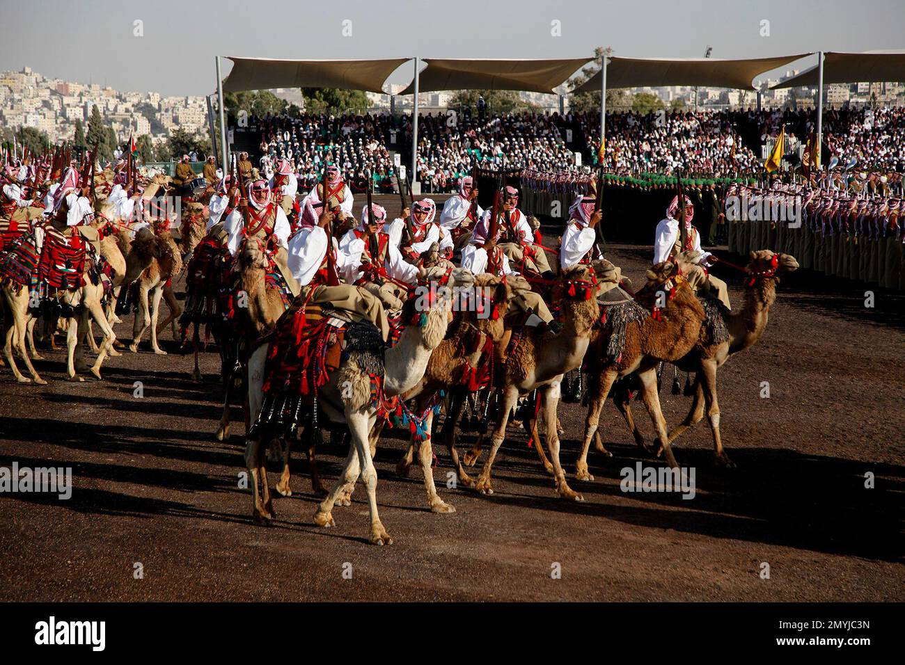 Jordanian military units parade in celebration of the 100-year ...