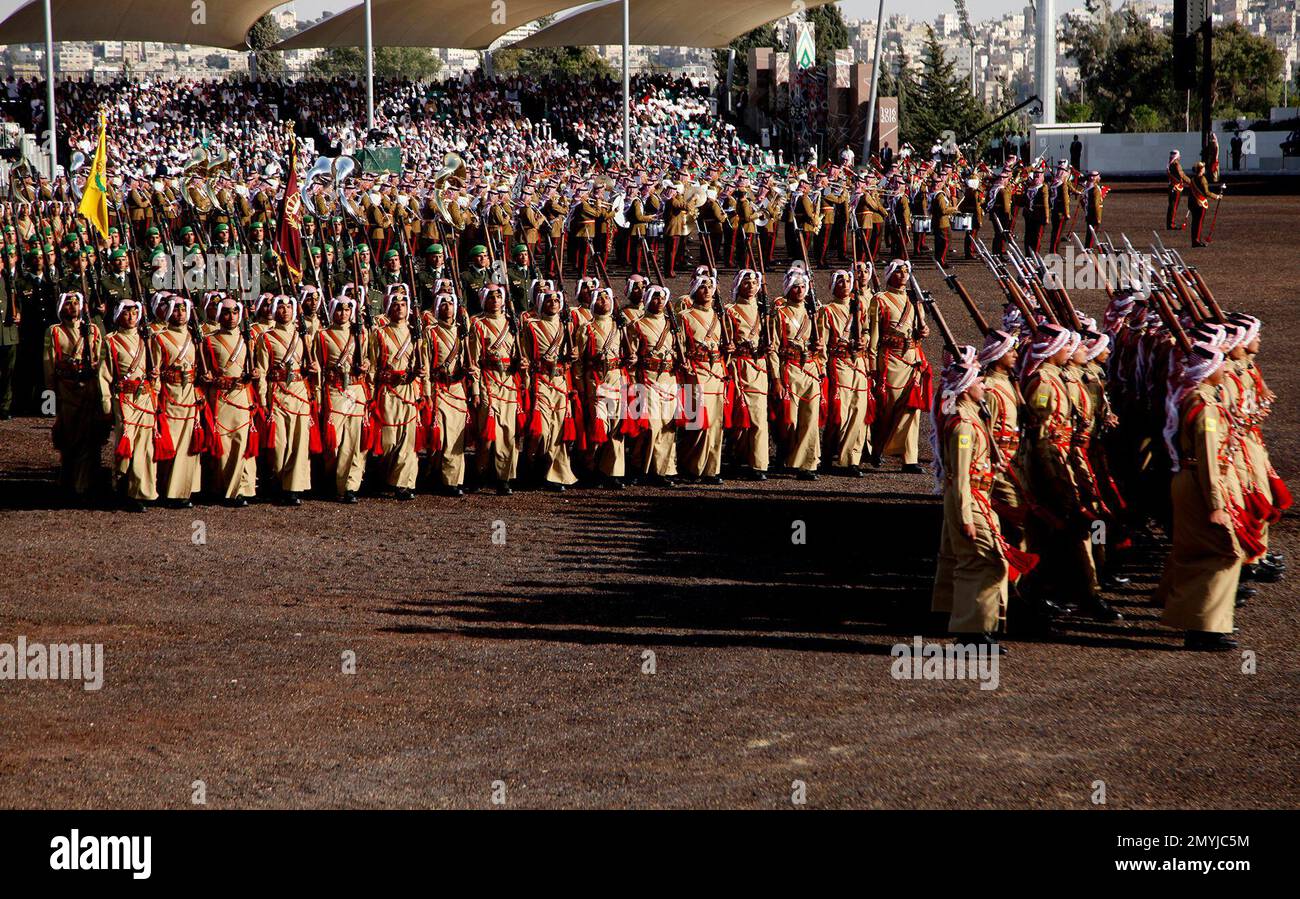 Jordanian military units parade in celebration of the 100-year ...