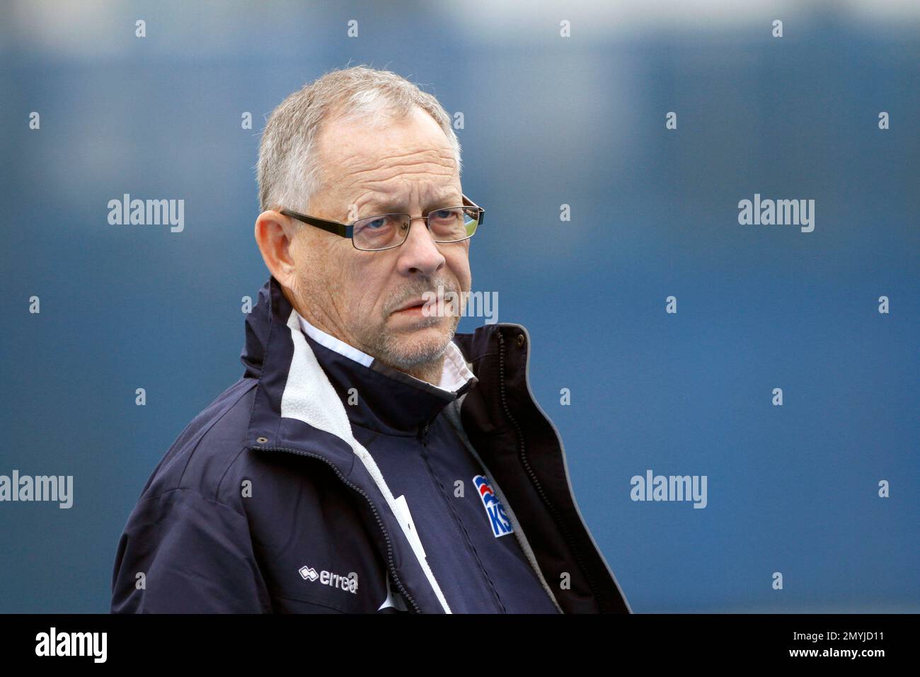 FILE - In this Monday, Nov. 18 2013 filer, Iceland's coach Lars ...