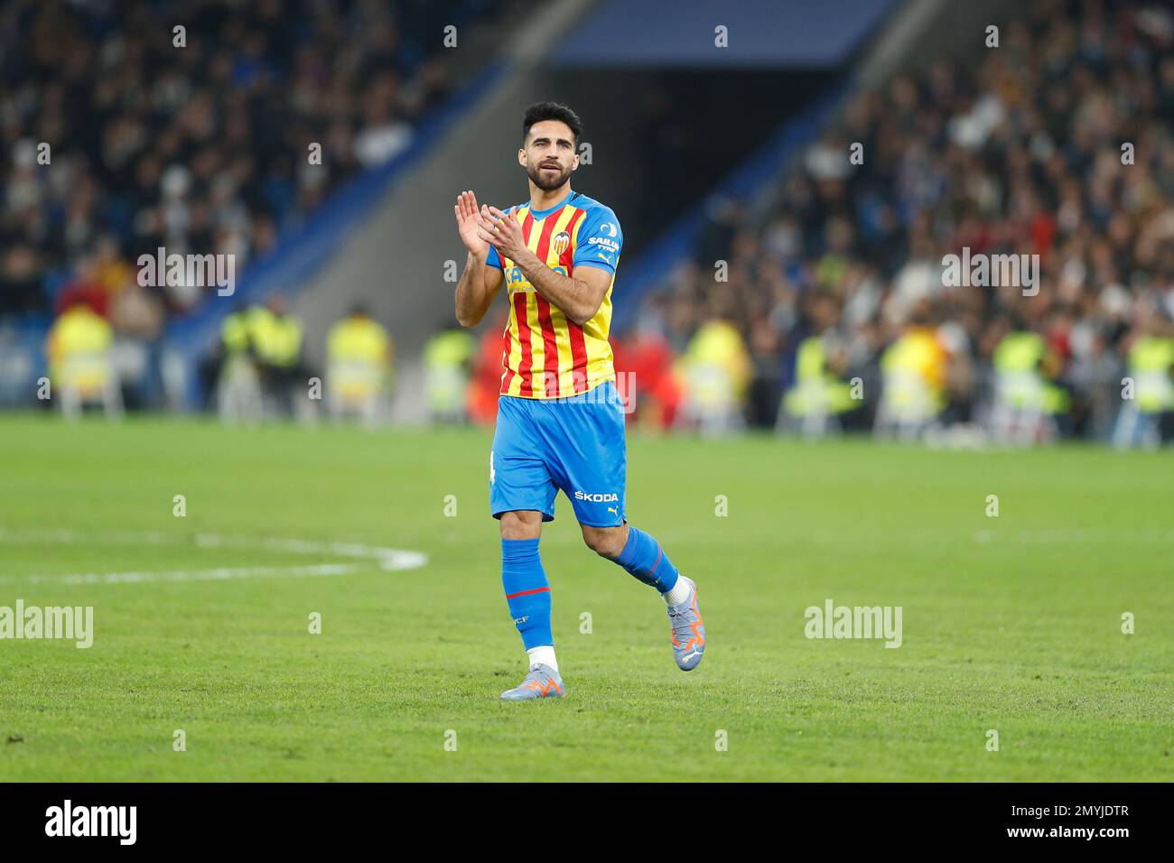 Madrid, Spain. 2nd Feb, 2023. Eray Comert (Valencia) Football/Soccer : Spanish "La Liga ...