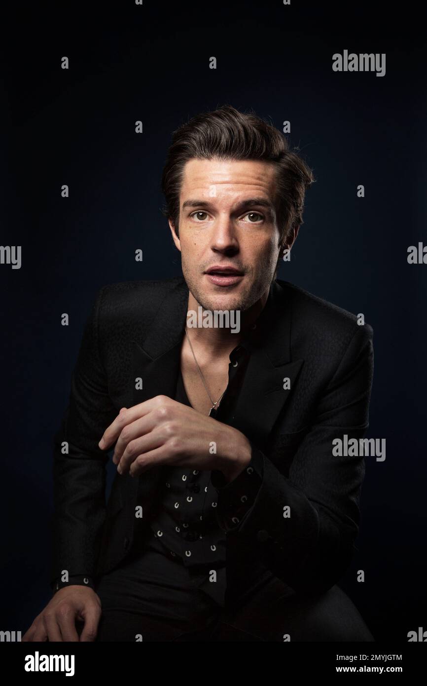 In this March 24, 2015 photo, musician Brandon Flowers poses for a ...