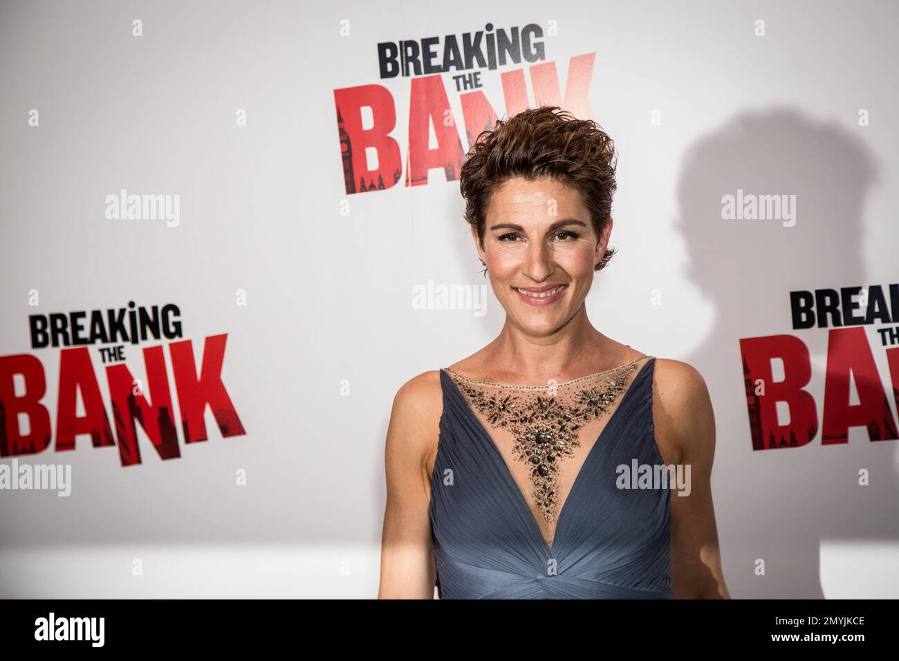 Actress Tamsin Greig poses for photographers upon arrival at the ...