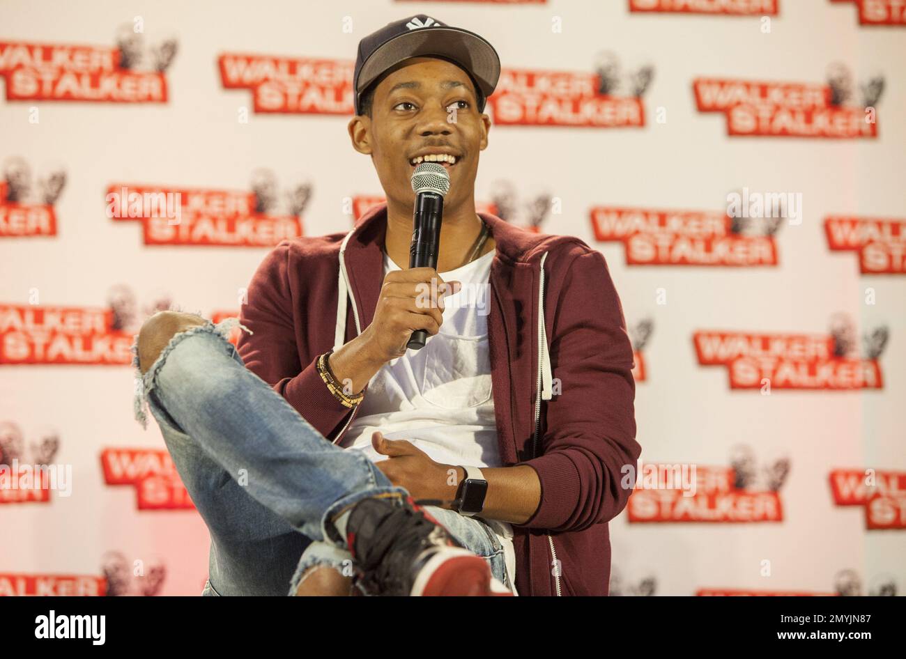Tyler James Williams appears at the Walker Stalker convention during ...