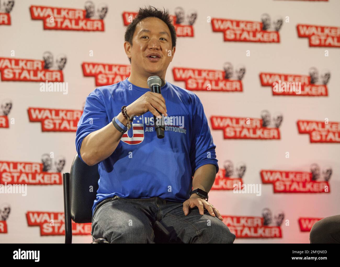 Ming Chen appears at the Walker Stalker convention during the Merle ...