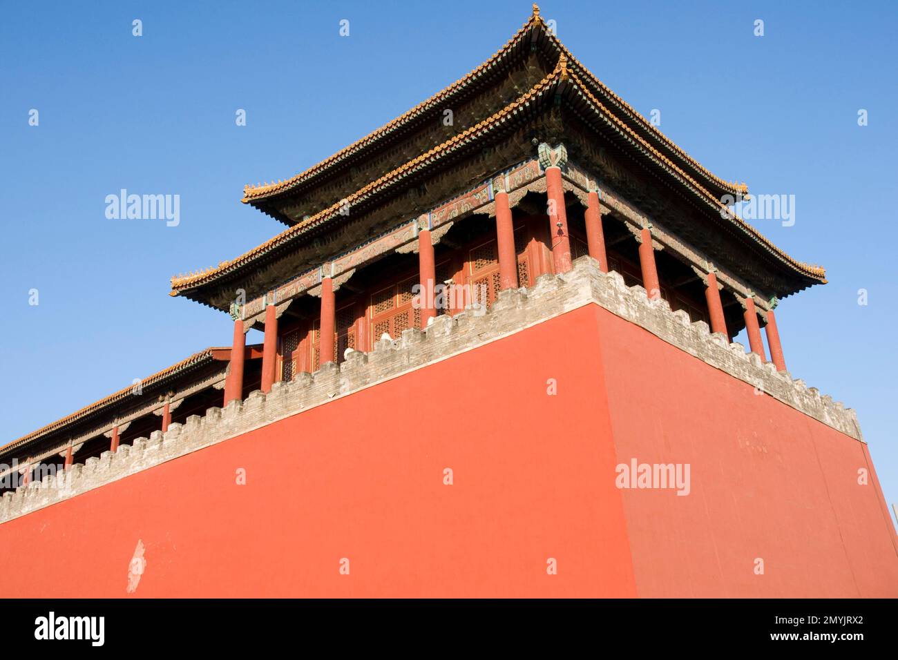 Meridian gate of Beijing the imperial palace Stock Photo - Alamy