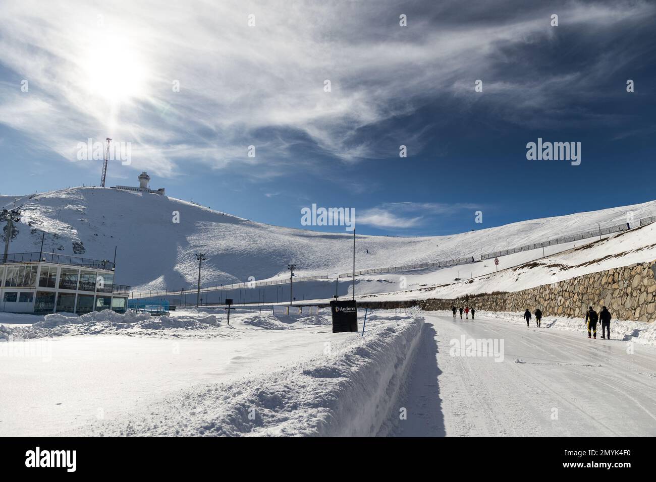 illustration track, piste, paysage landscape during the 2023 Clio Ice ...