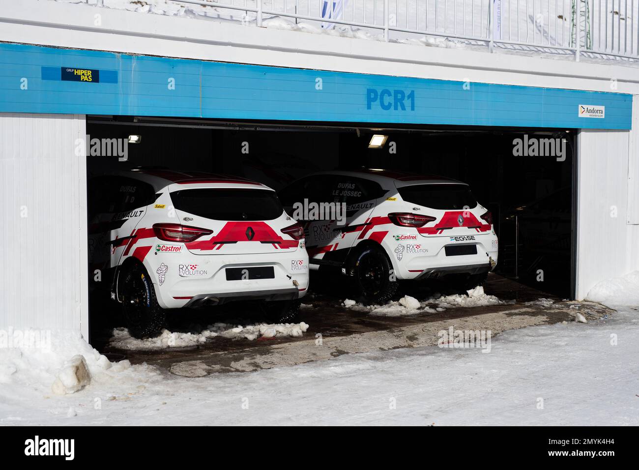 paddock during the 2023 Clio Ice Trophy 2023 - GSeries G3 on the ...