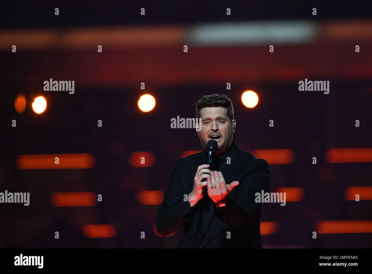 Canadian singer Michael Buble performs live on stage at Mediolanum ...