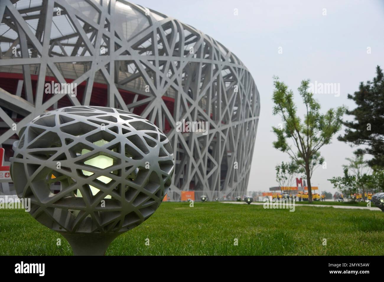 The Olympic stadium - the bird's nest Stock Photo - Alamy