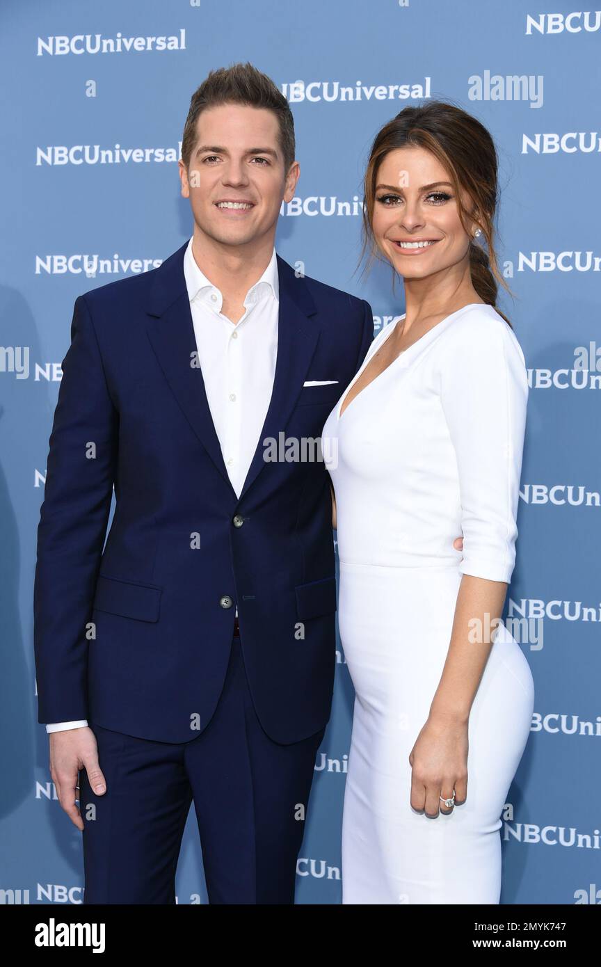 Jason Kennedy and Maria Menounos attend the NBCUniversal 2016 Upfront ...