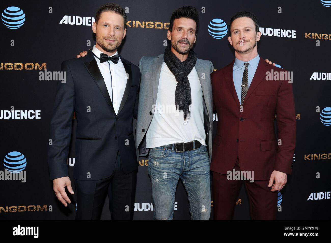 Matt Lauria, from left, Frank Grillo and Jonathan Tucker attend the LA ...