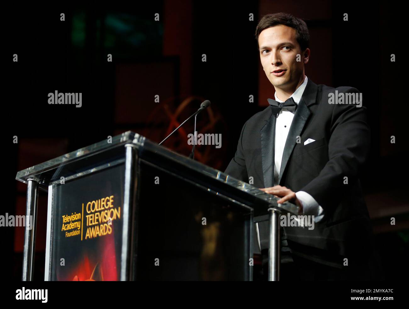 Matthew Gentile of American Film Institute accepts the directing award ...