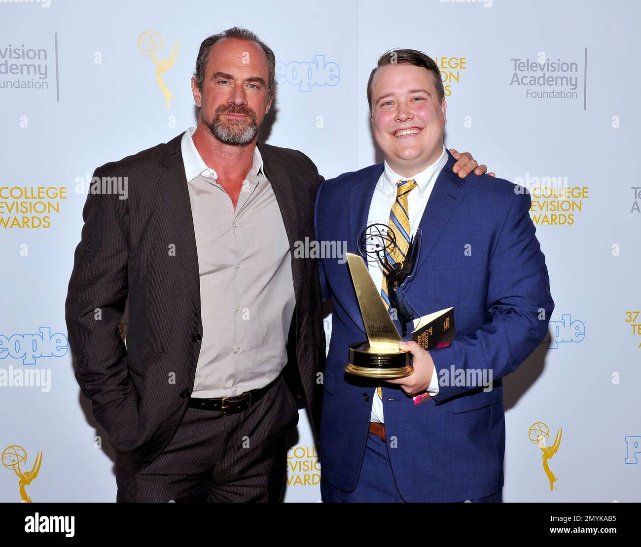EXCLUSIVE - Chris Meloni, left, poses for a portrait with Ryan McManus ...