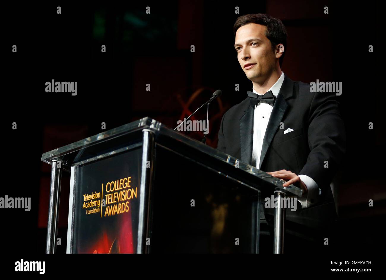 Matthew Gentile of American Film Institute accepts the directing award ...