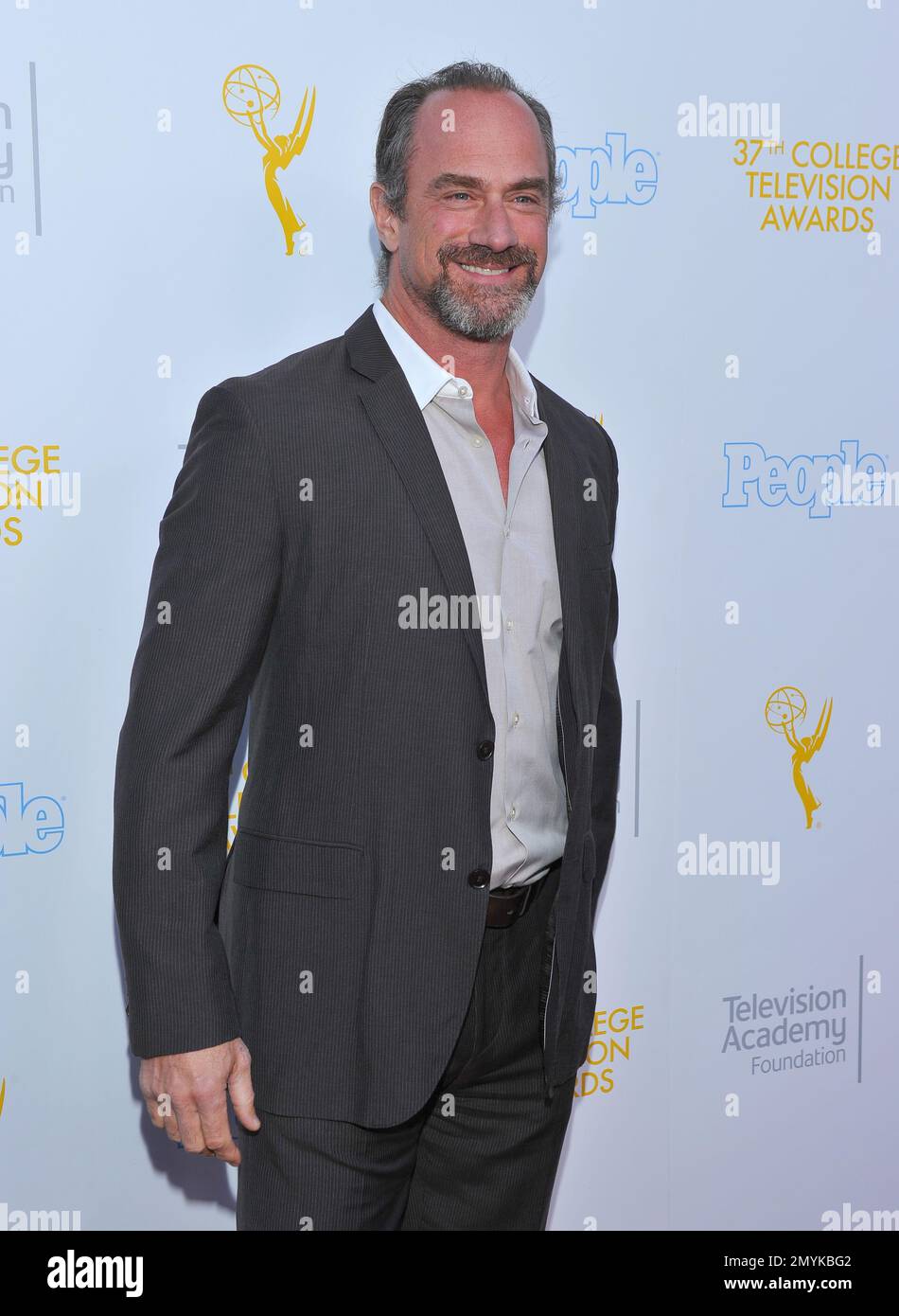 Christopher Meloni arrives at the 37th College Television Awards at the ...