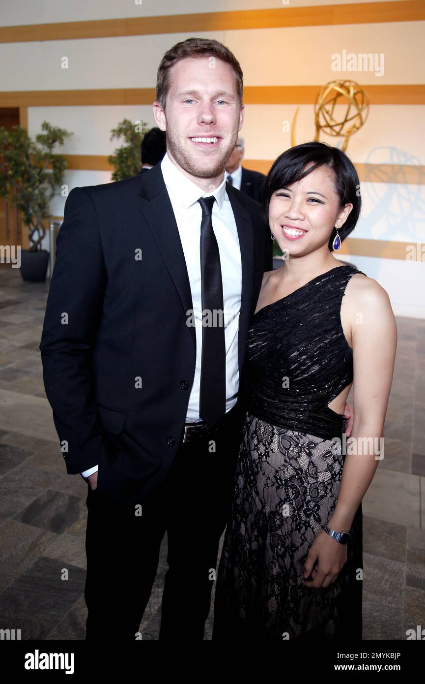 EXCLUSIVE - Nick Erickson, left, and Erica Chan attend the 37th College Television Awards at the ...