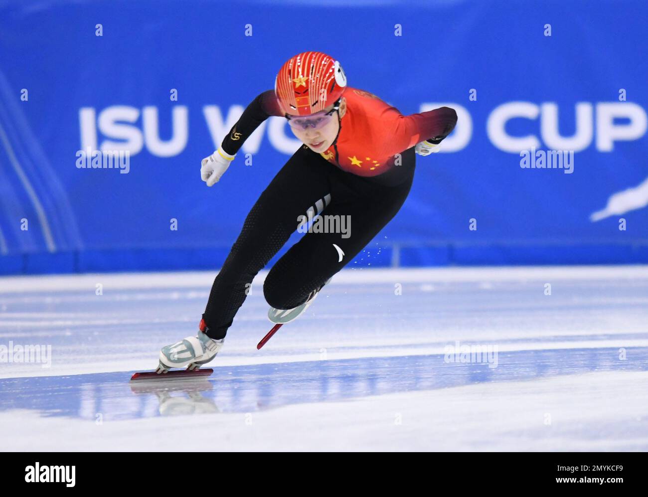 Dresden, Germany. 4th Feb, 2023. Zang Yize of China competes during the ...