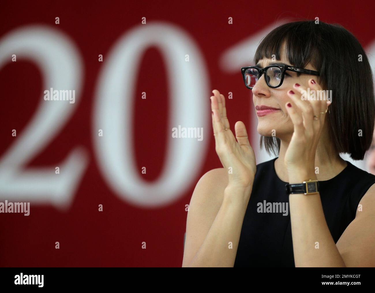 Rashida Jones Bangs Glasses