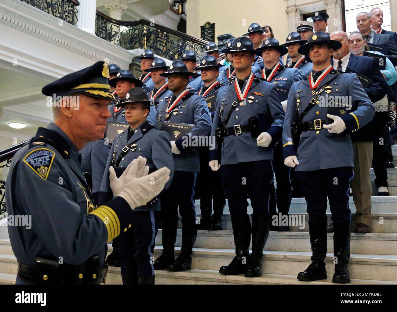 Colonel Richard McKeon, superintendent of the Massachusetts State ...