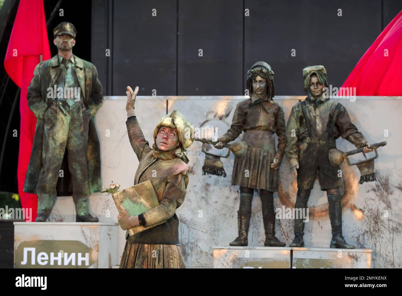 In this May 22, 2016, picture Dora Iftode, playing the Intellectual ...