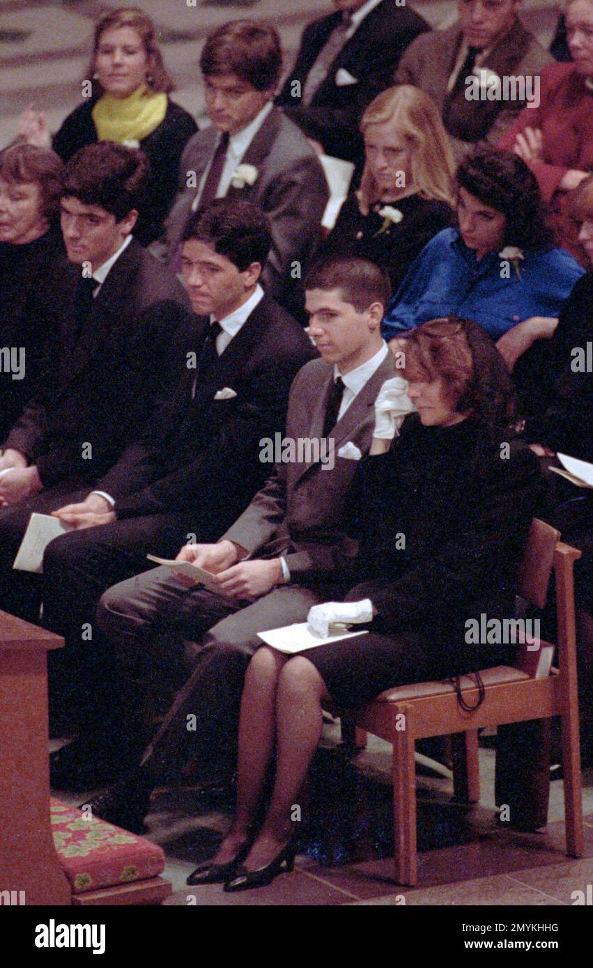 FILE - In this April 12, 1991, file photo, family members of late U.S ...