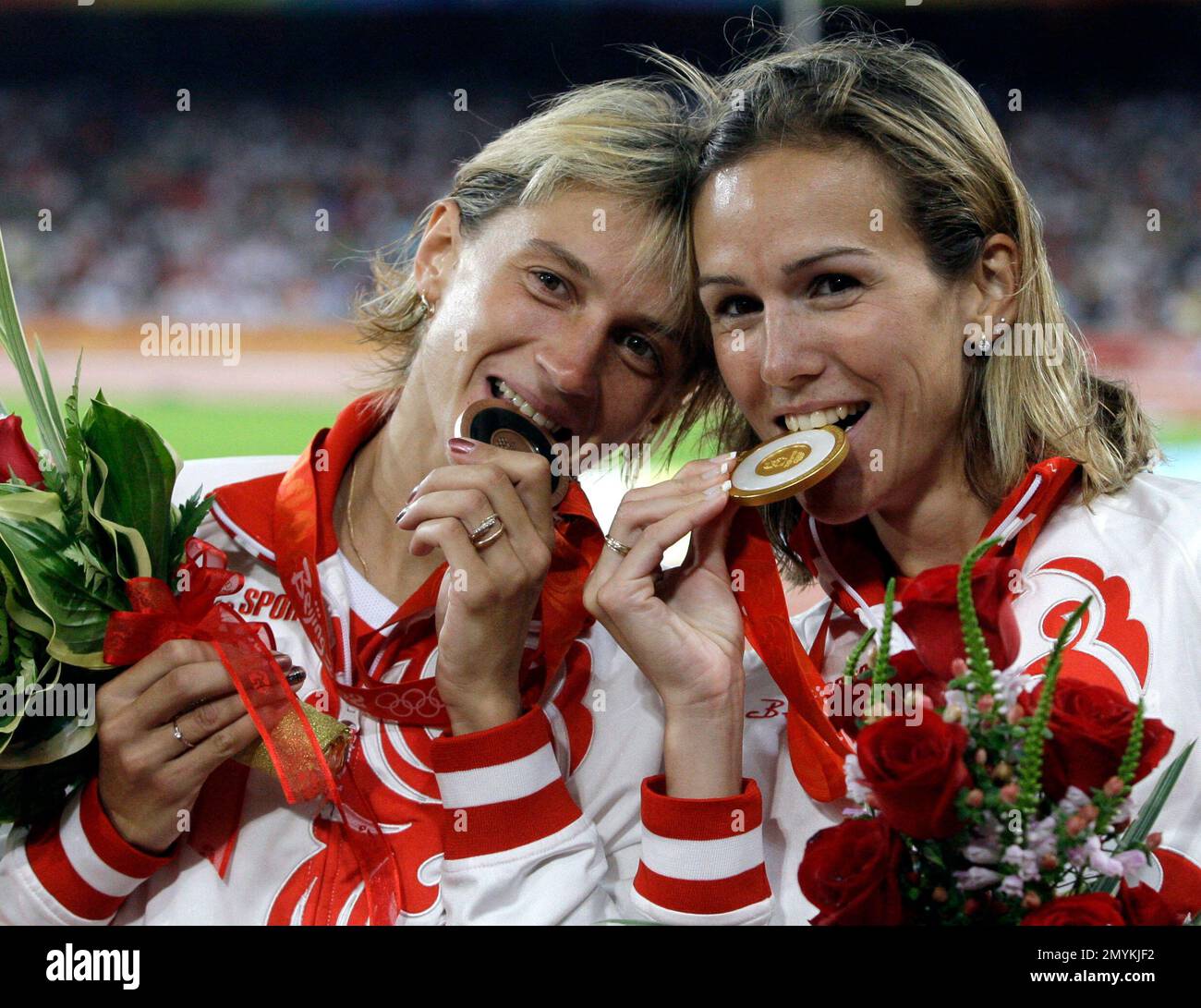 FILE - In this Sunday, Aug. 17, 2008 file photo, Russia's gold medal ...