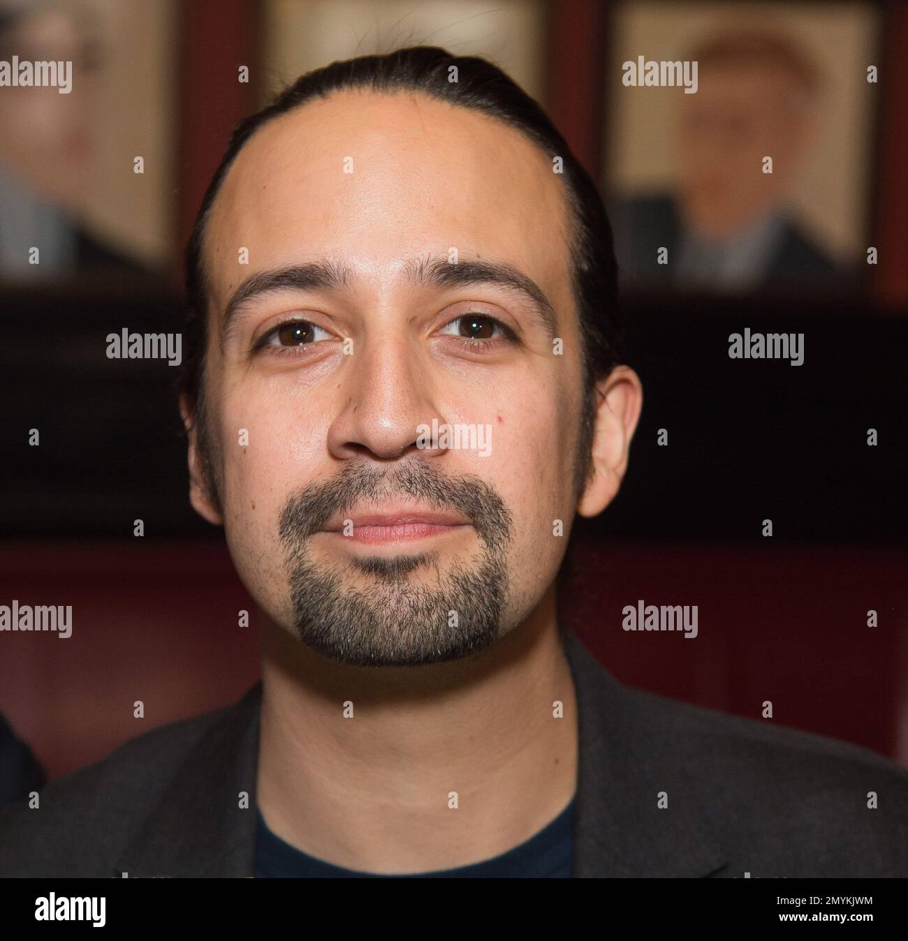 Lin-Manuel Miranda attends his Sardi's caricature unveiling at Sardi's ...