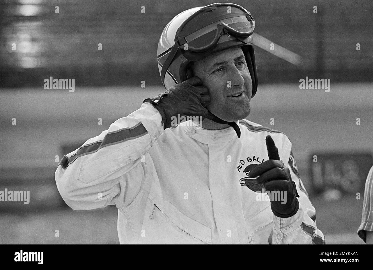 FILE - In this May 14, 1964, file photo, race driver Eddie Sachs, holds ...