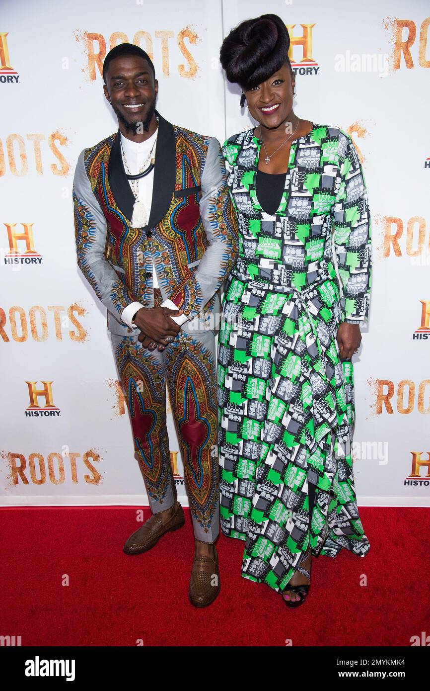 Thomas Tah Hyde III attends History Channel's "Roots" mini-series premiere at Alice Tully Hall ...