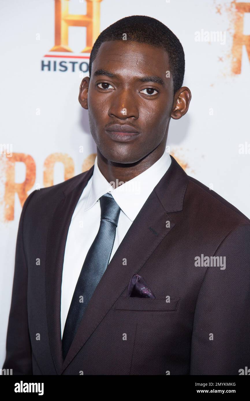 Malachi Kirby attends History Channel's "Roots" mini-series premiere at ...