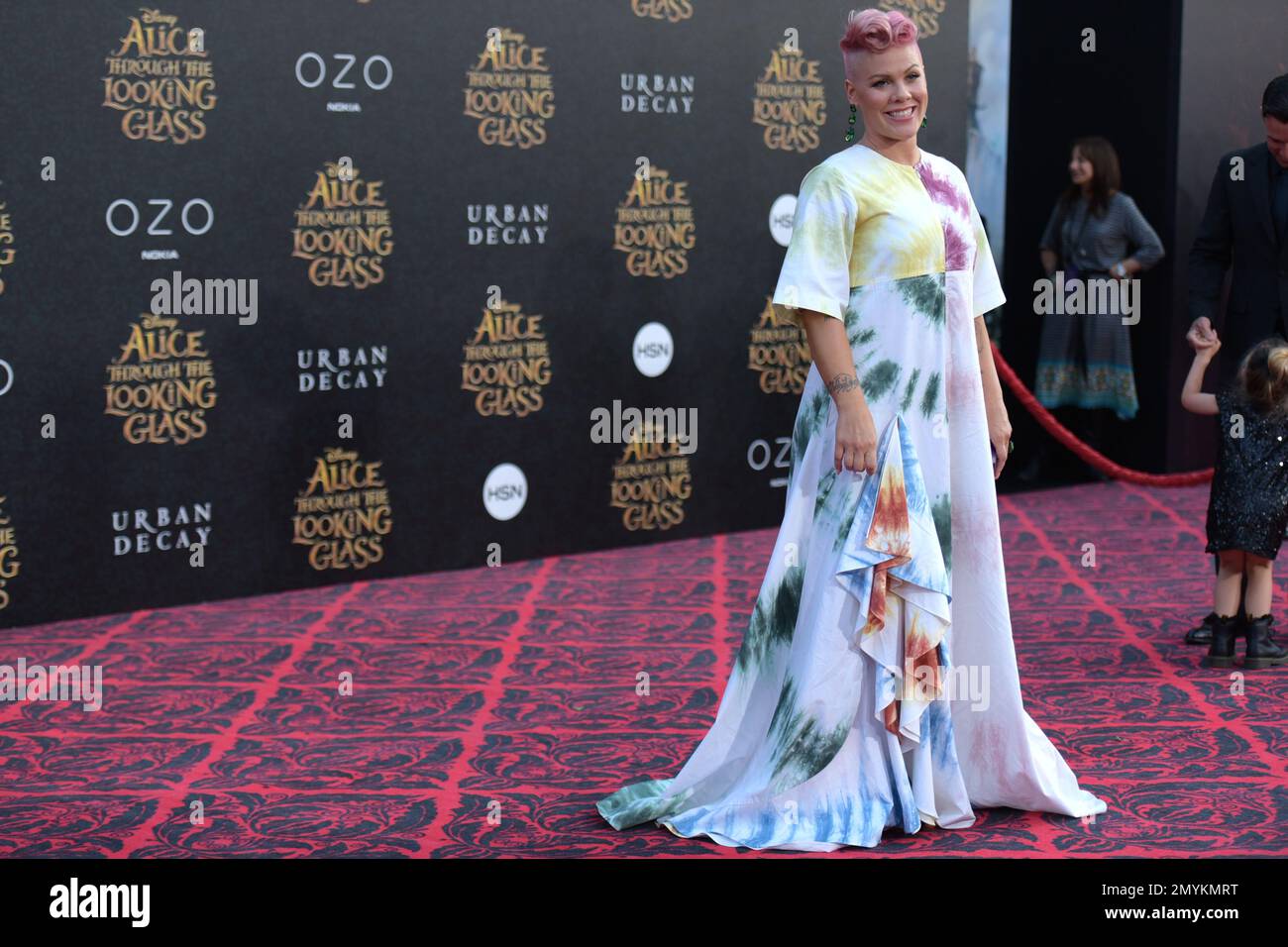Pink arrives at the premiere of "Alice Through the Looking Glass" at ...