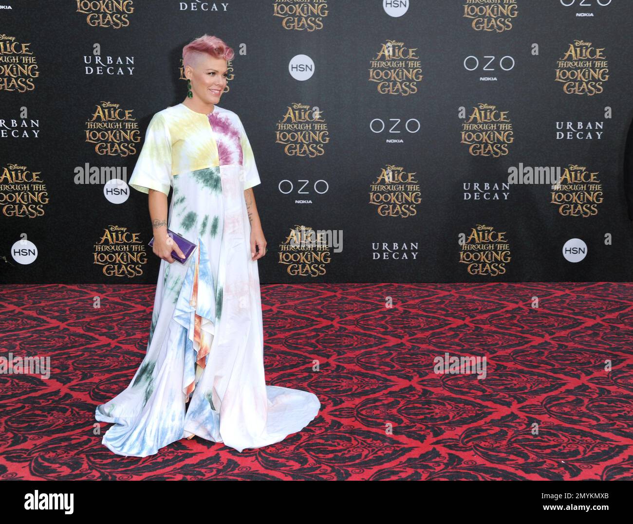 Owain Rhys Davies arrives at the premiere of "Alice Through the Looking ...